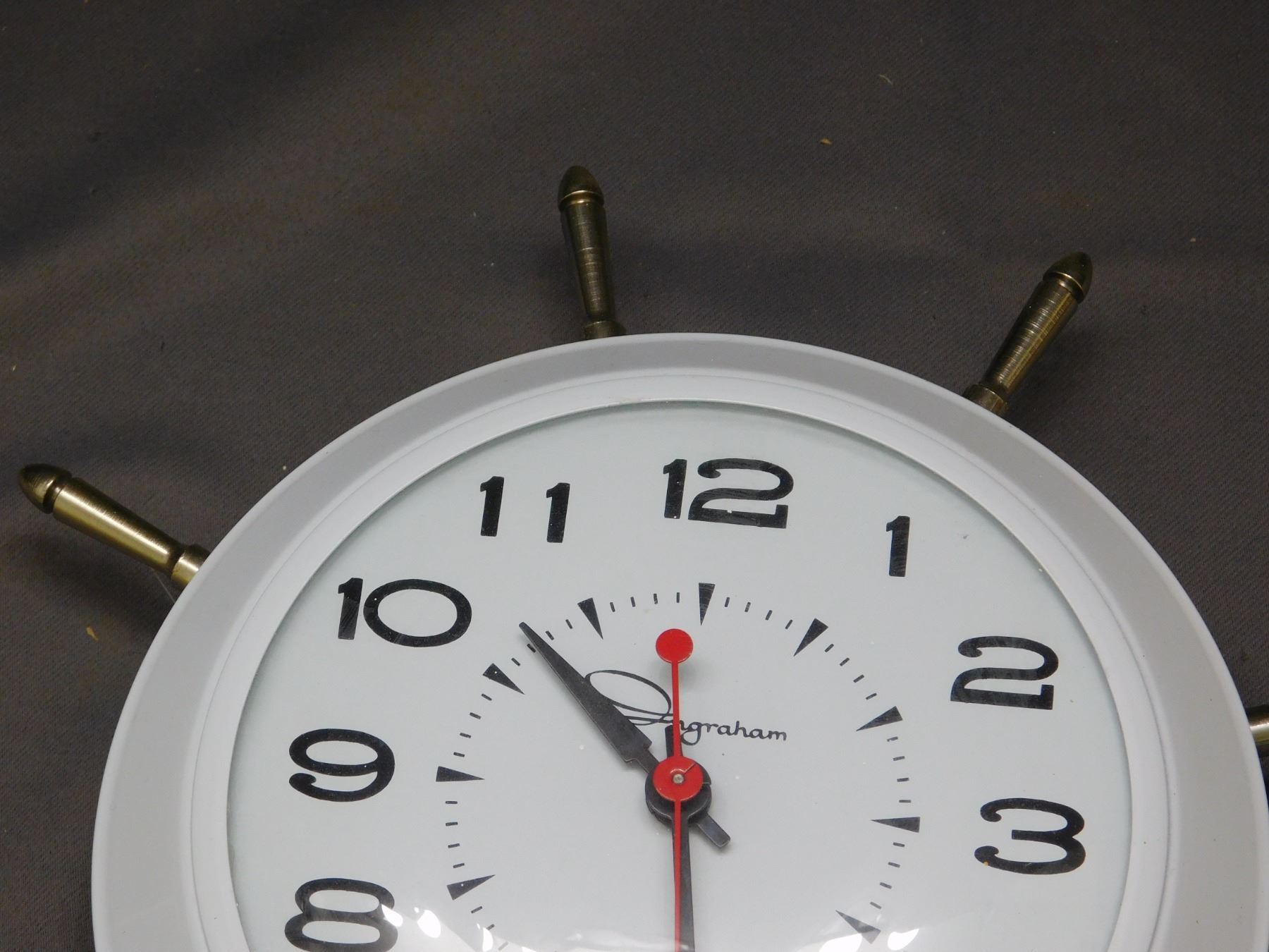 Vintage White Ingraham Plug In Electric Wall Clock Kitchen Clock ...