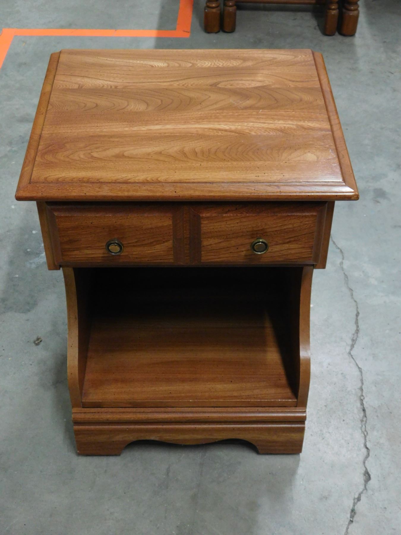Palliser Night Table 1985 Solid Wood Nightstand