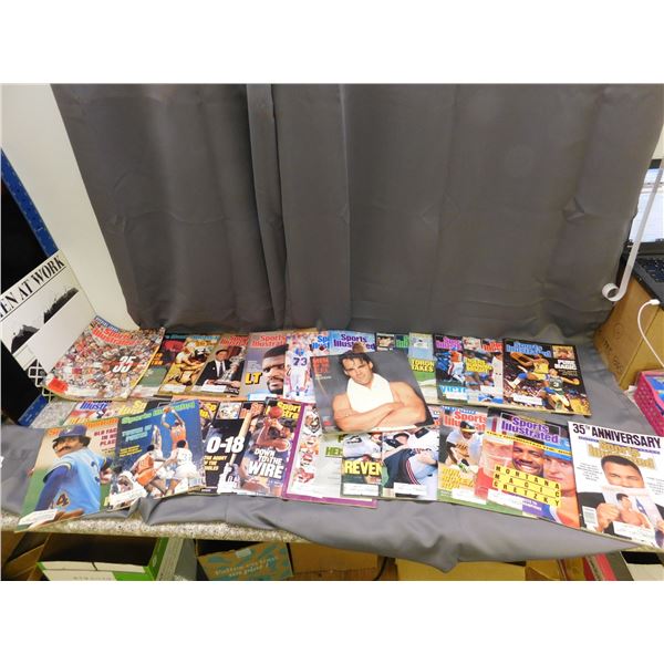 Lot of 27 Sports Illustrated Magazines Mostly 1980s, Some 90s, 1986 Men ...