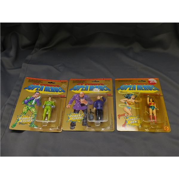 Lot of 3 DC Comics Super Heroes Toy Biz Wonder Woman, Lex Luthor, The ...