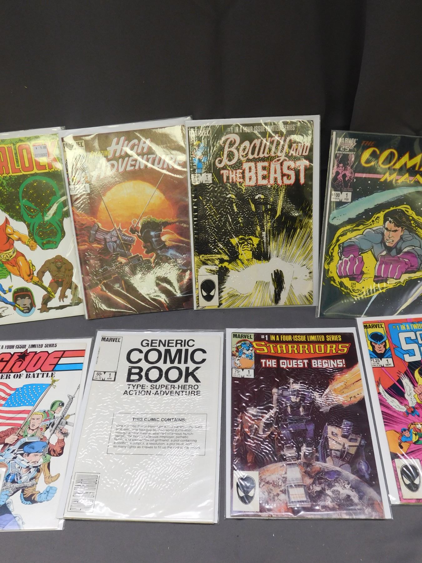 Lot of 15 Marvel #1s 1980s Comet Man, Beauty and the Beast, Warlock ...