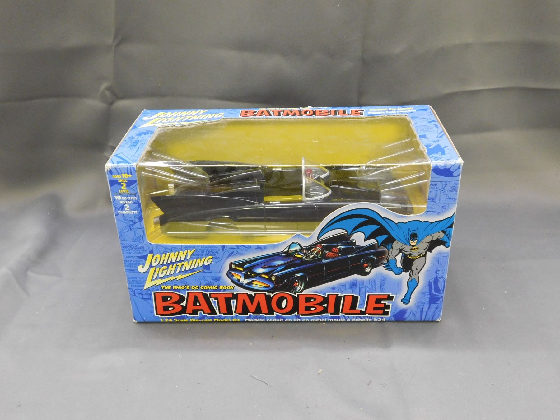 Johnny Lightning Batmobile 1960s DC Comic Book Die Cast Toy Car Pre ...