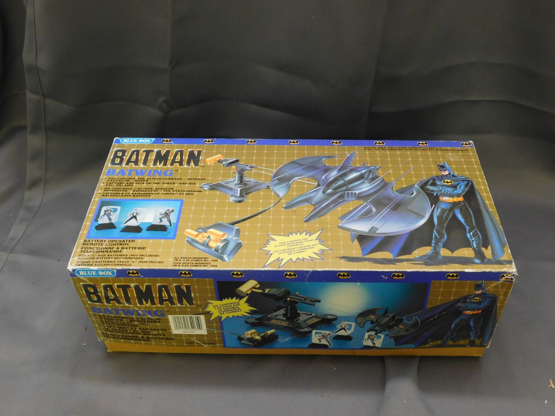 Batman Batwing Bulk Box 1989 Battery Operated Remote Control Toy