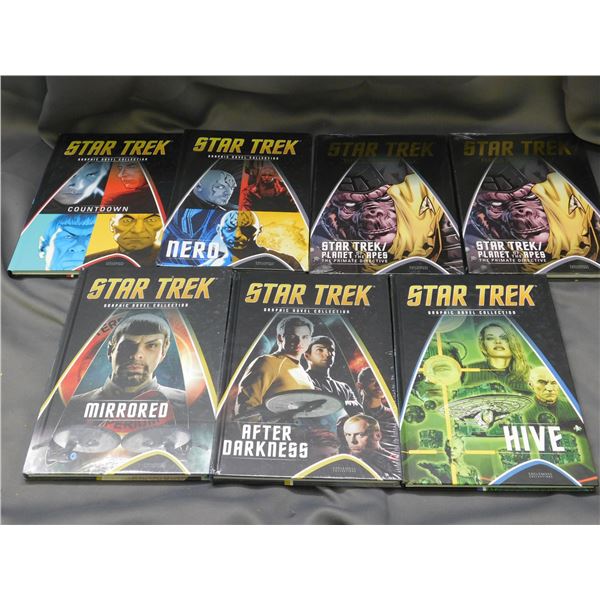 Lot of 7 Star Trek Graphic Novel Collection Hardcover Comics IDW Eaglemoss