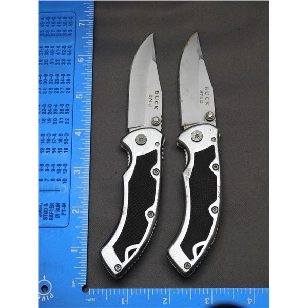 Lot of 2 Buck 874 Mini Ice Man Lockback Knives