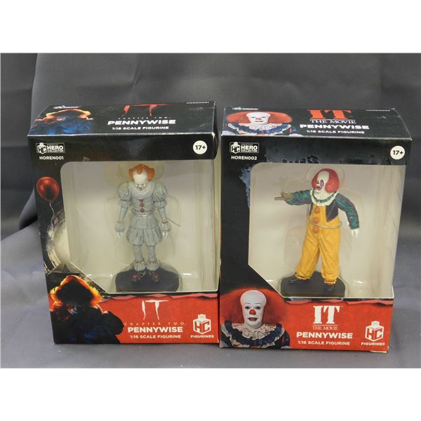 Lot of 2 HERO Collector It The Movie Pennywise and It Chapter Two ...