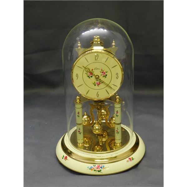 Domed Mechanical Pendulum Anniversary Clock Kern Made in Germany Beige ...