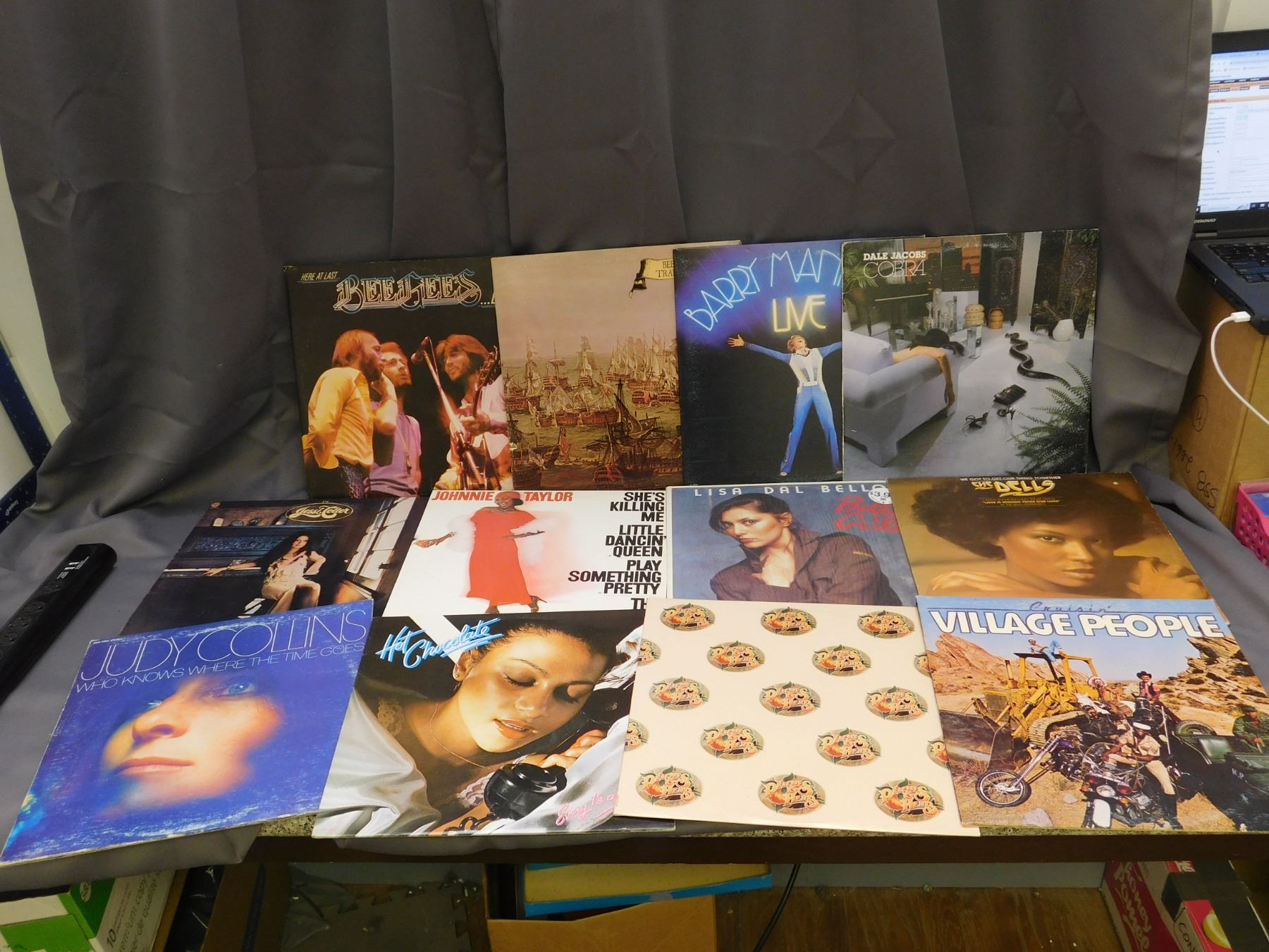 Lot of 12 1970s Pop Rock Disco Vinyl Records LPs