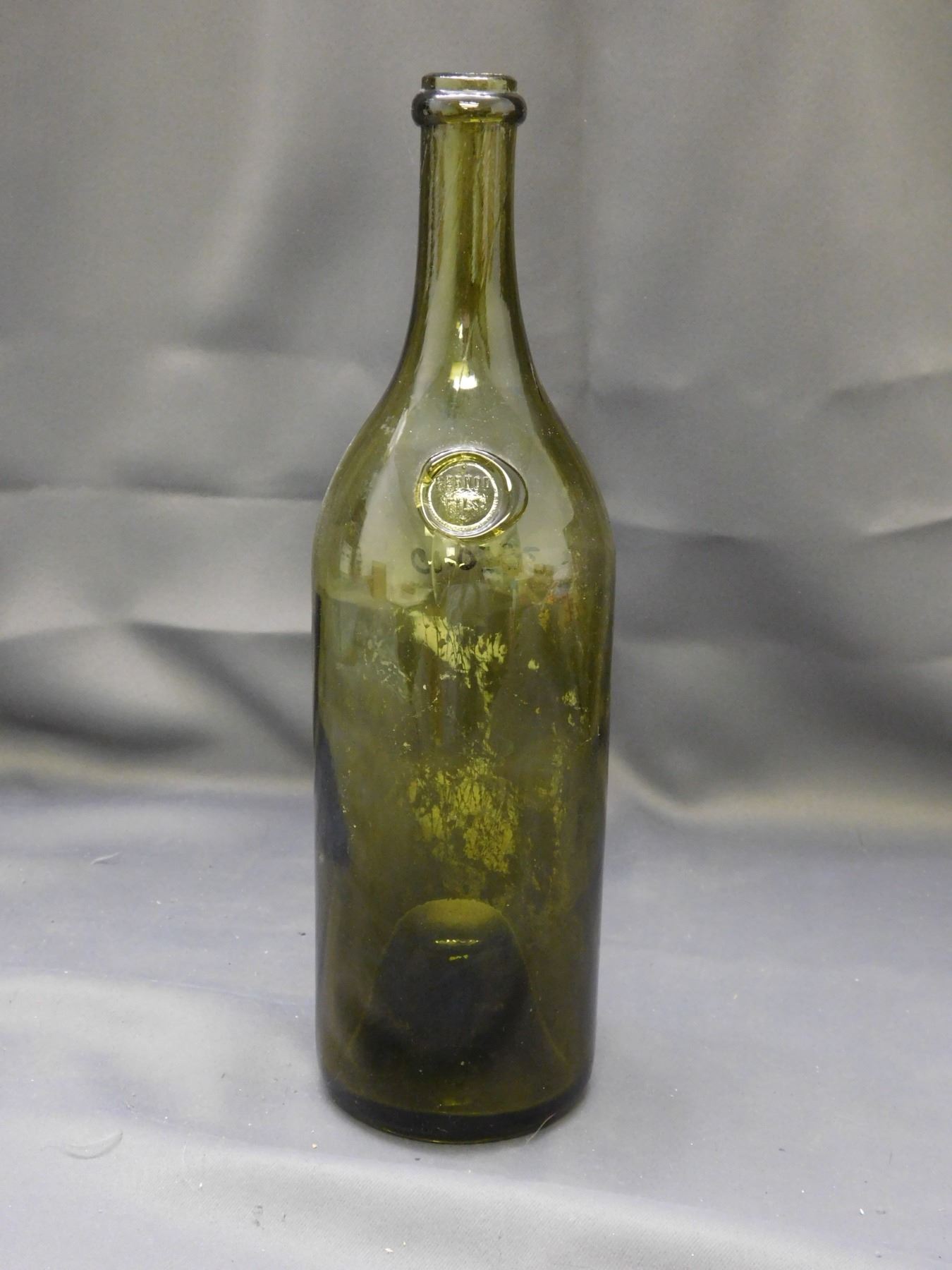 Antique Pernod-fils Green Absinth Bottle French