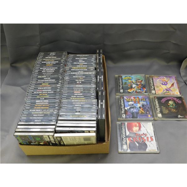 Lot of 79 Sony Playstation PS1 Game CASES ONLY