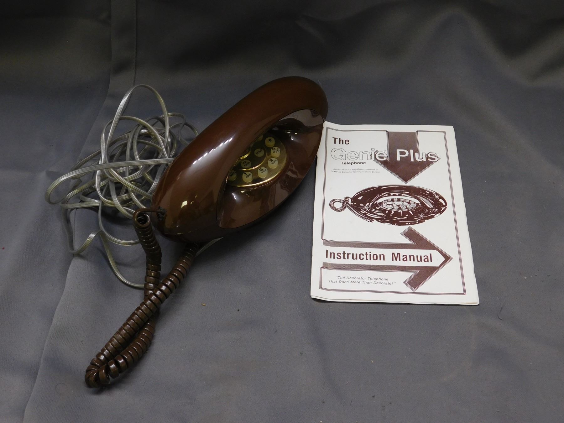 Vintage "The Genie Phone" Brown Telephone Touch Tone