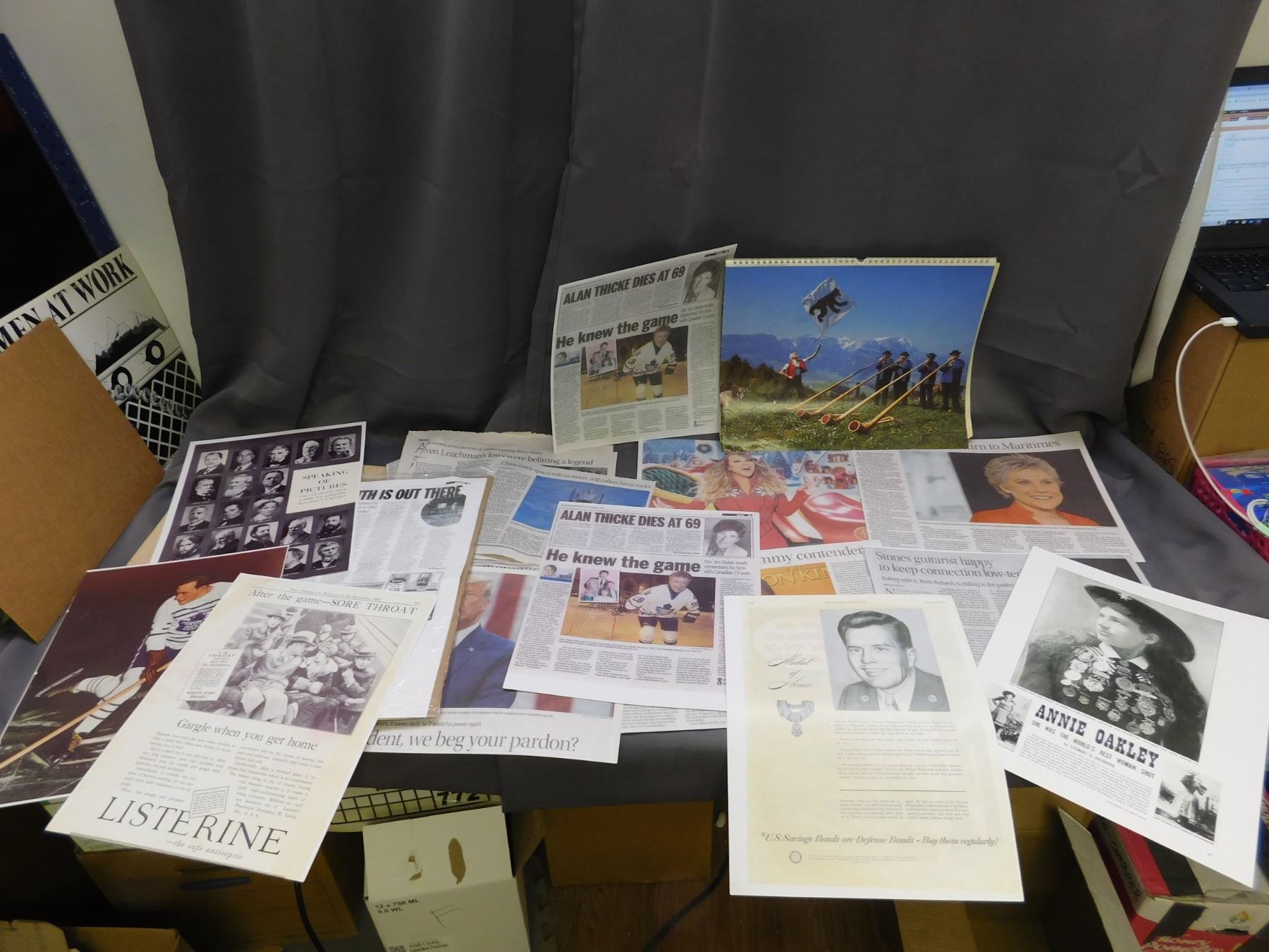 Old Newspaper Clipping Reprints, Cardstock Magazine Ads Printed for ...