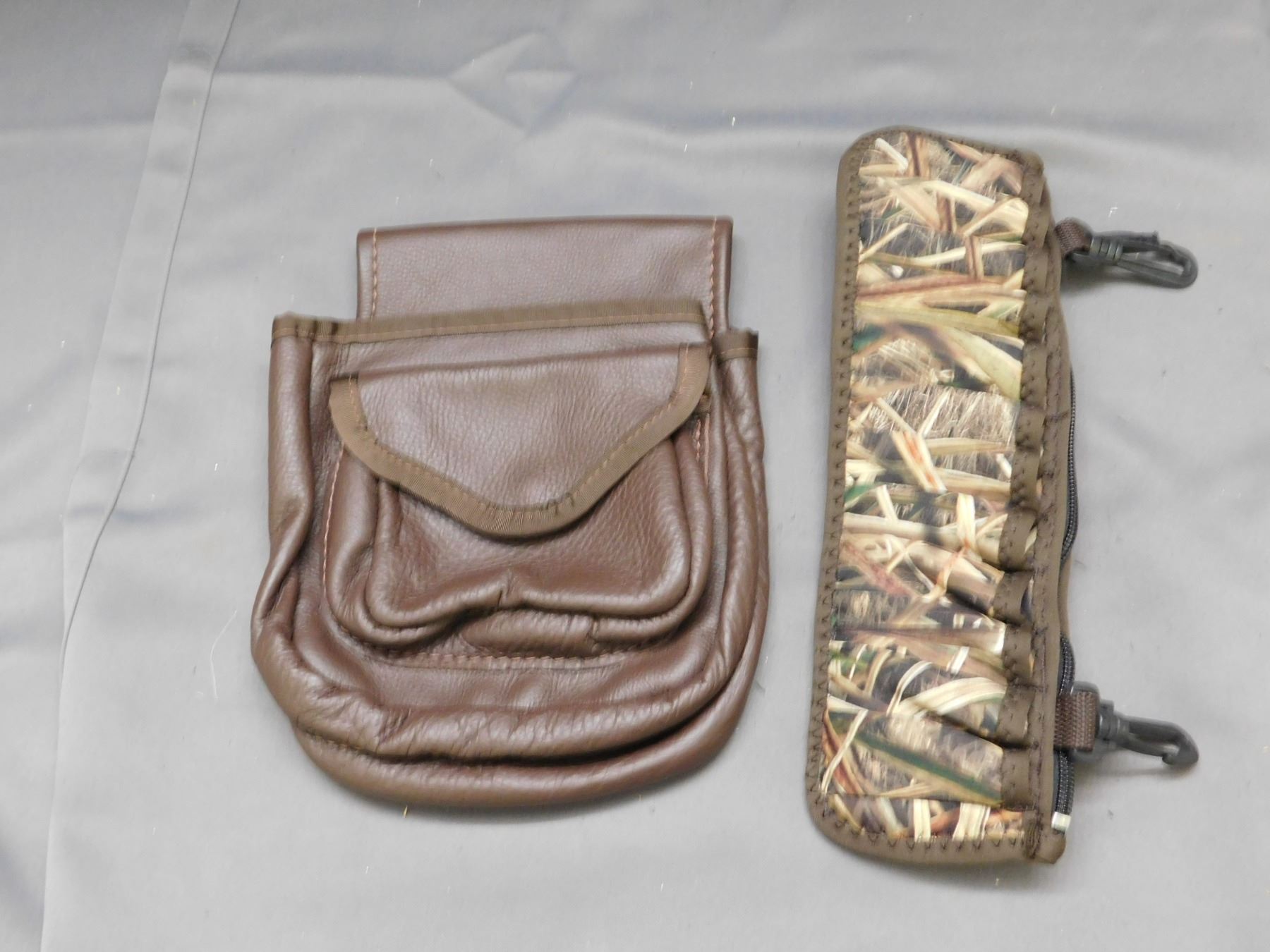 Premium Leather Skeet + Trap Shotgun Shell Pouch *brand new never used ...