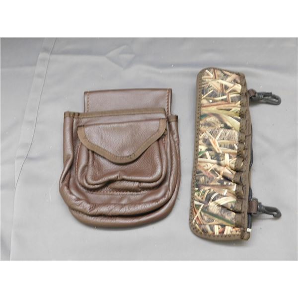 Premium Leather Skeet + Trap Shotgun Shell Pouch *brand new never used ...