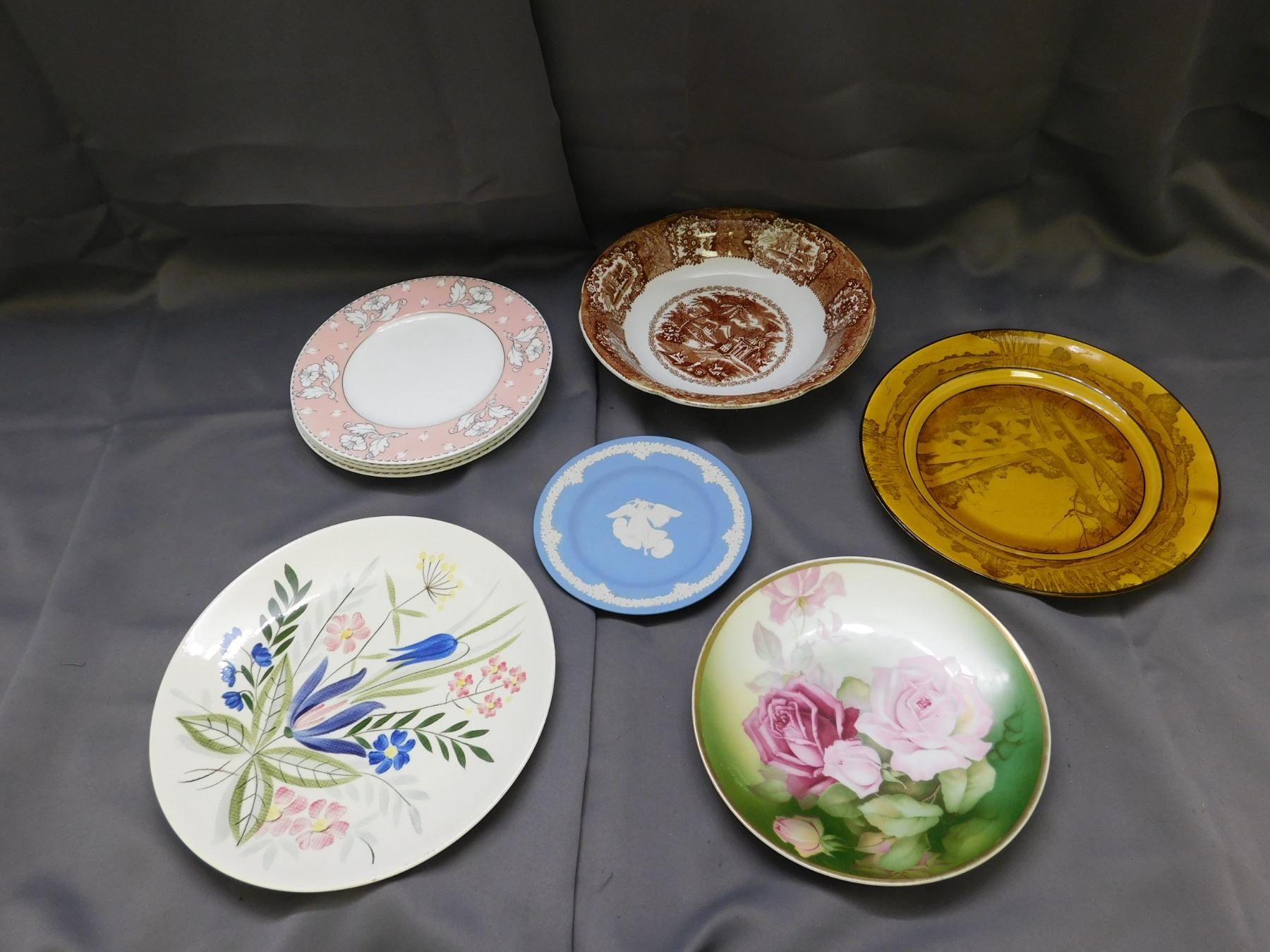 Lot of 9 Assorted Collectible Fine China Plates Dishes England ...