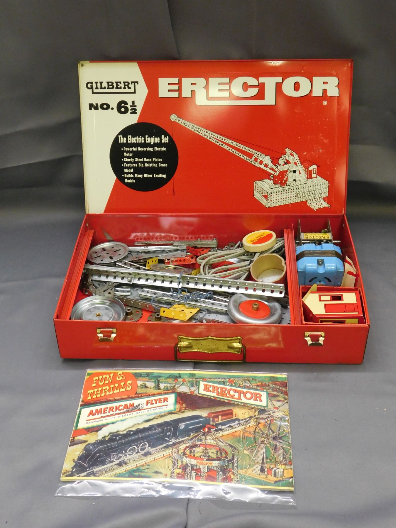 Vintage 1957 Gilbert No 6 1/2 Erector Set