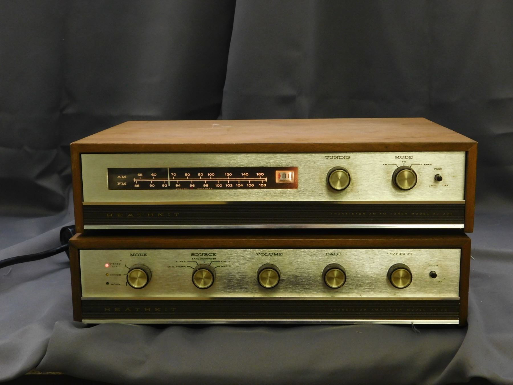 Heathkit Tuner Model AJ-33A and Amplifier Model A-22