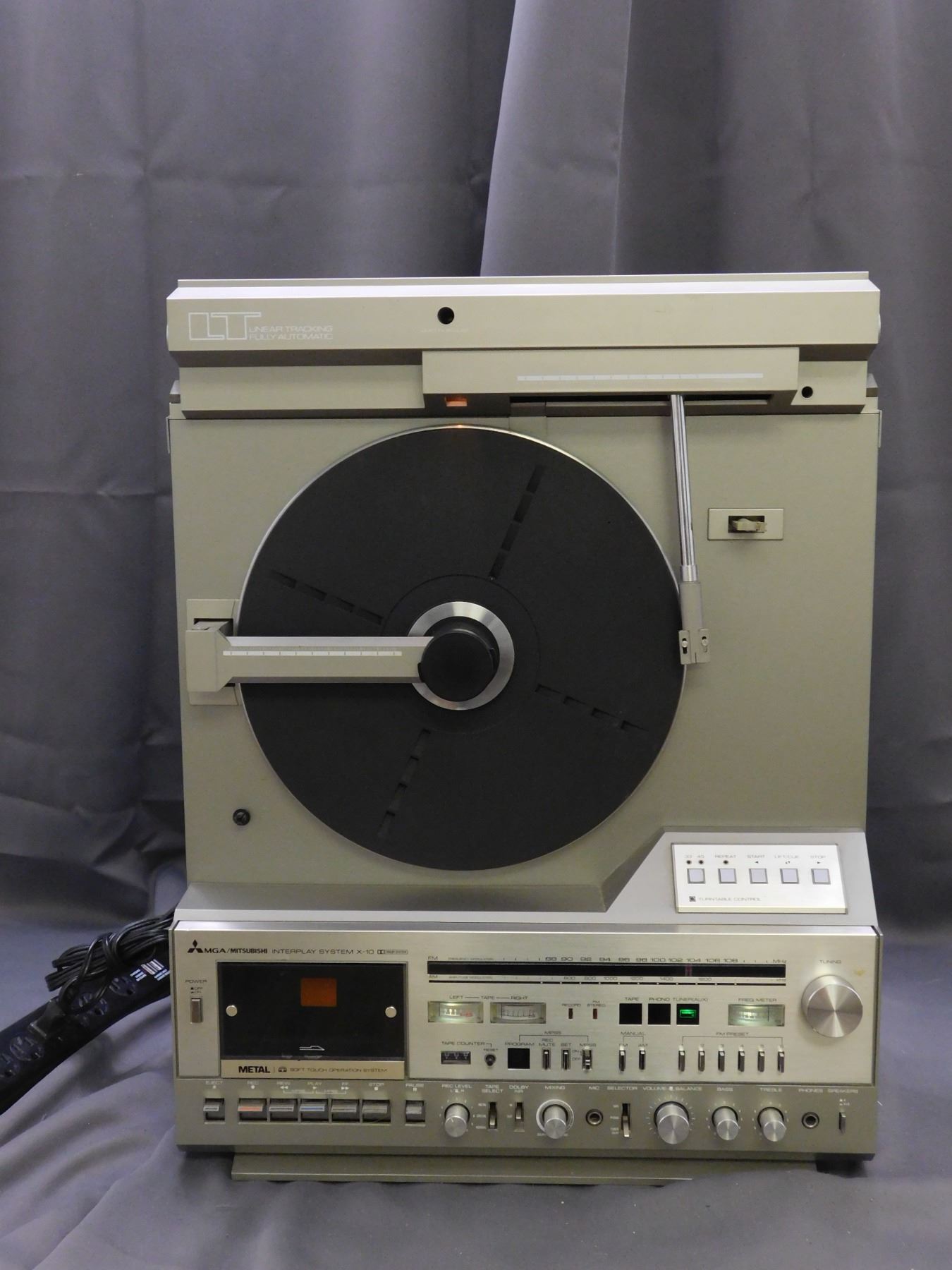 Mitsubishi Interplay System X-10 Turntable Record Player