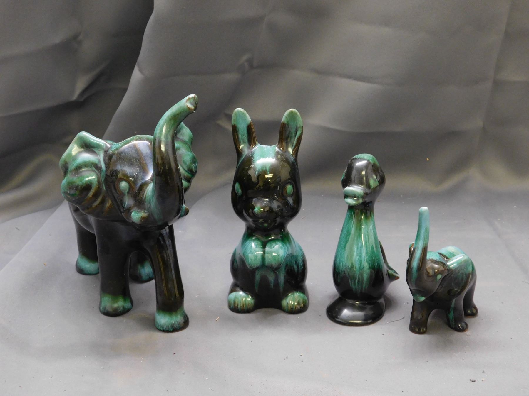 Lot of 4 Blue Mountain Pottery Co Animal Figurines Pottery Ceramic ...