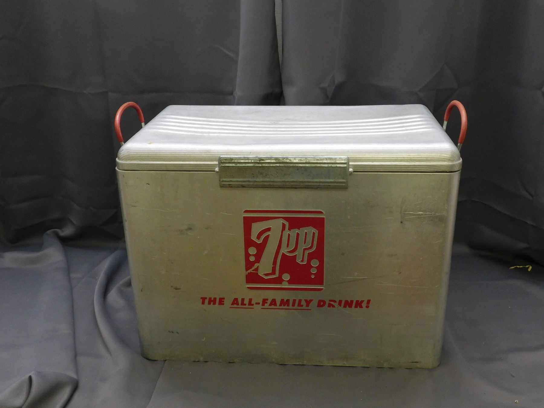 Vintage Aluminum 7Up Cooler Cronstroms