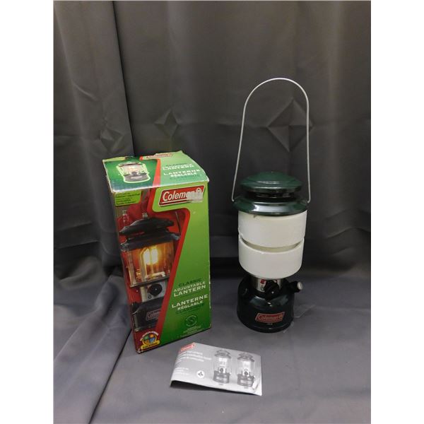 Coleman Adjustable Lantern Single Mantle Green #286 with box