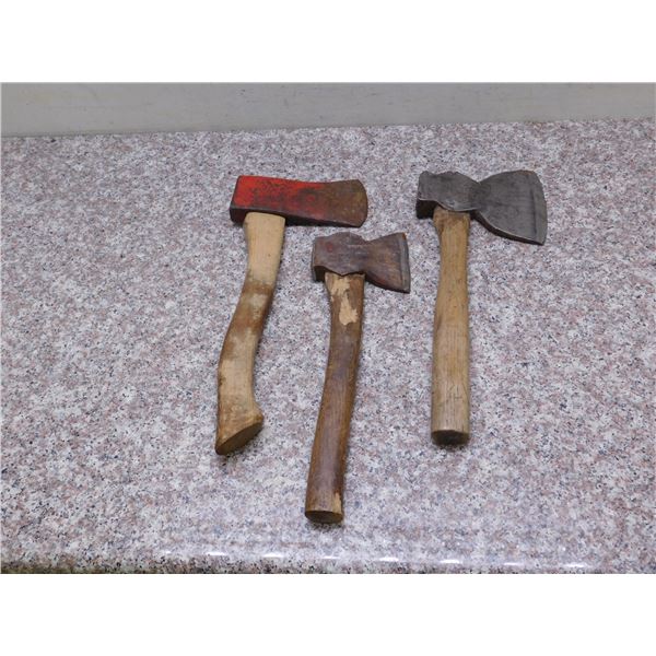 Lot of 3 Vintage Axes