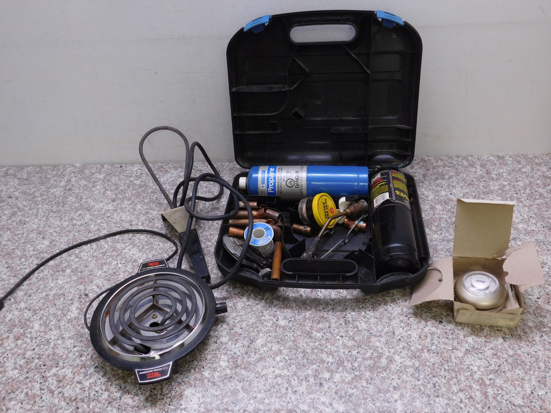 Plumbing Torch, Copper Pipe Pieces, Coleman Thermostat, Charcoal ...