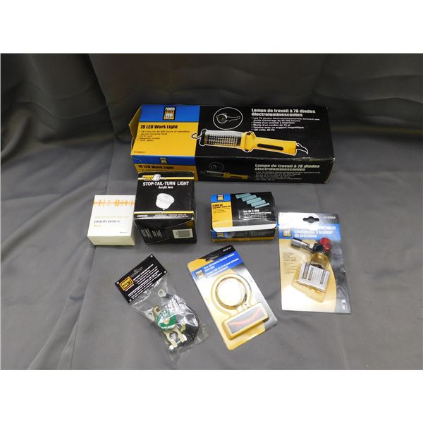 Large Bundle of Power Fist LED Work Light, Staples, Burner Torch, Strip ...