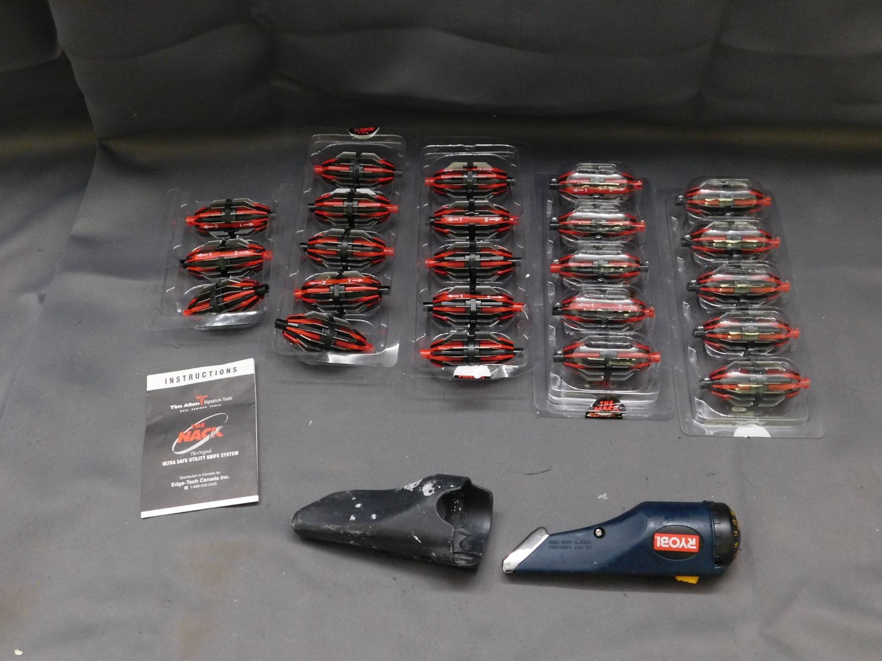 Ryobi Utility Knife + Several Replacement Blade Sets