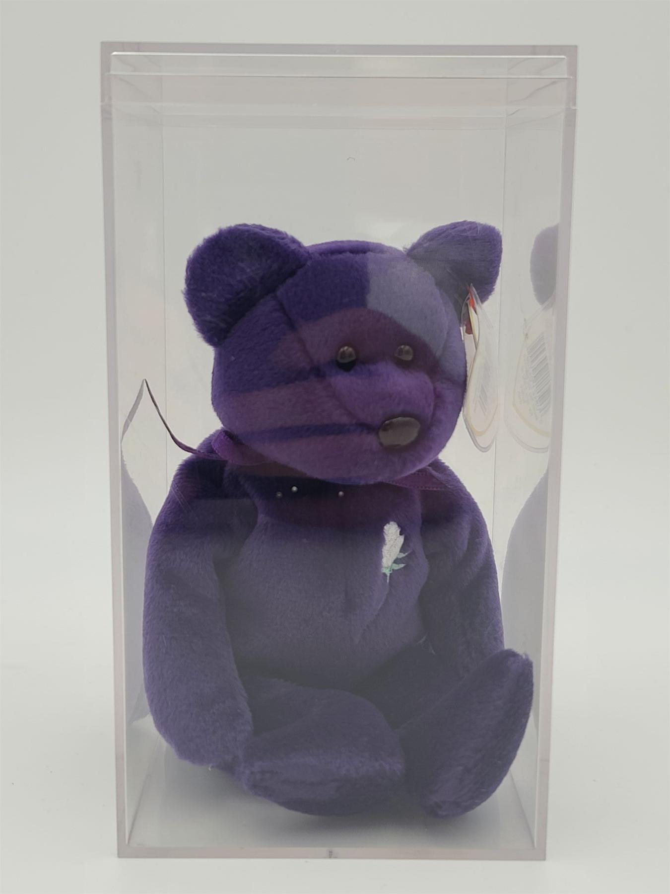 Original 1997 TY Beanie Babies Princess Bear In Display Box