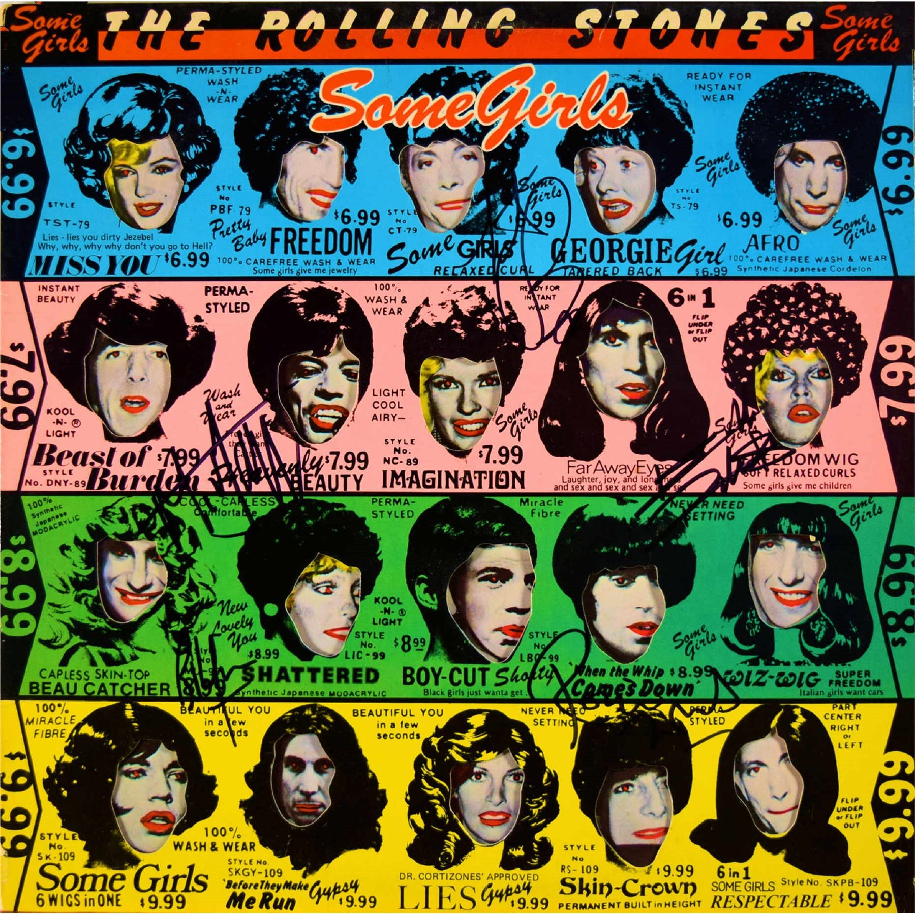 The Rolling Stones signed Some Girls album