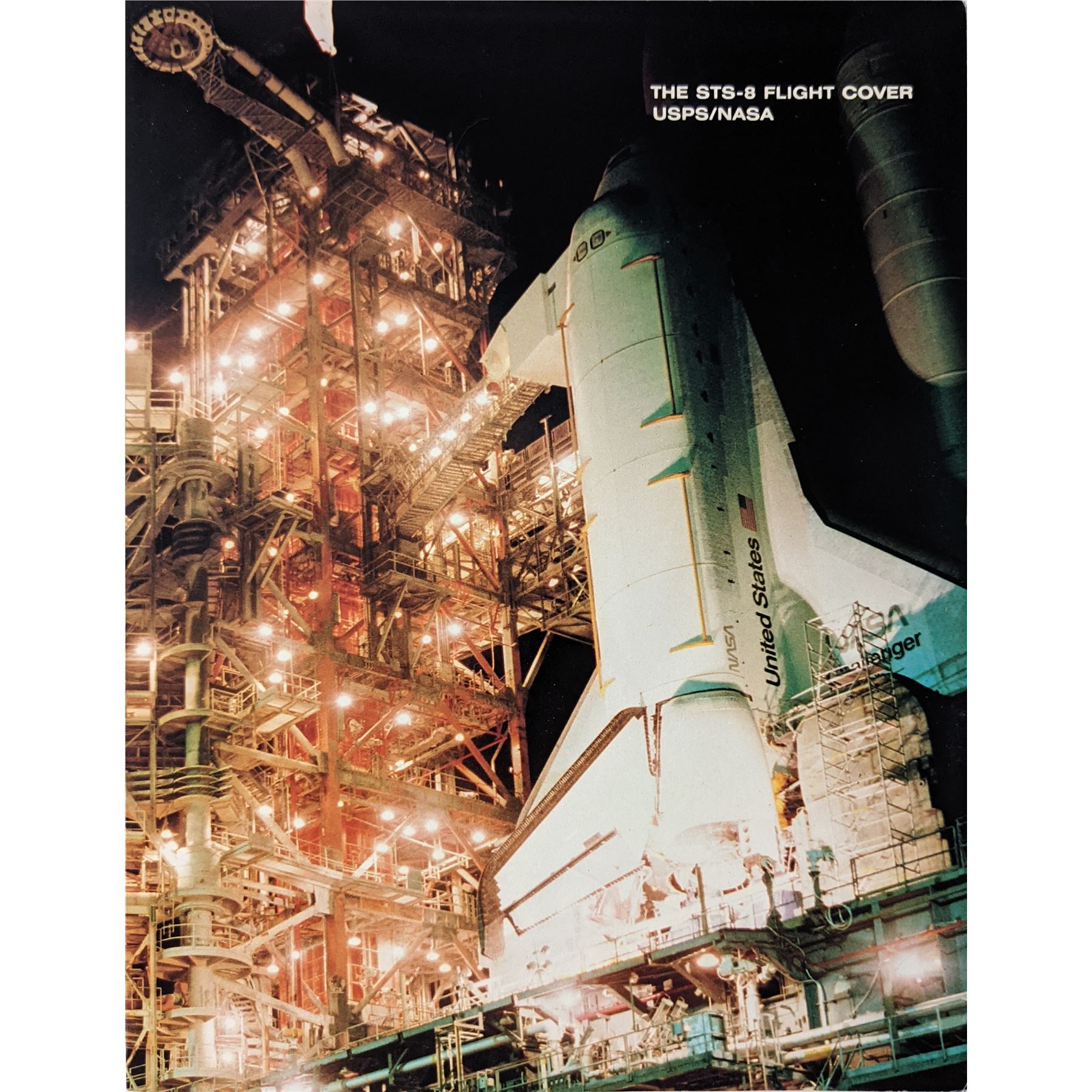 Flown in space NASA STS-8 Flight Commemorative Cover with Folder