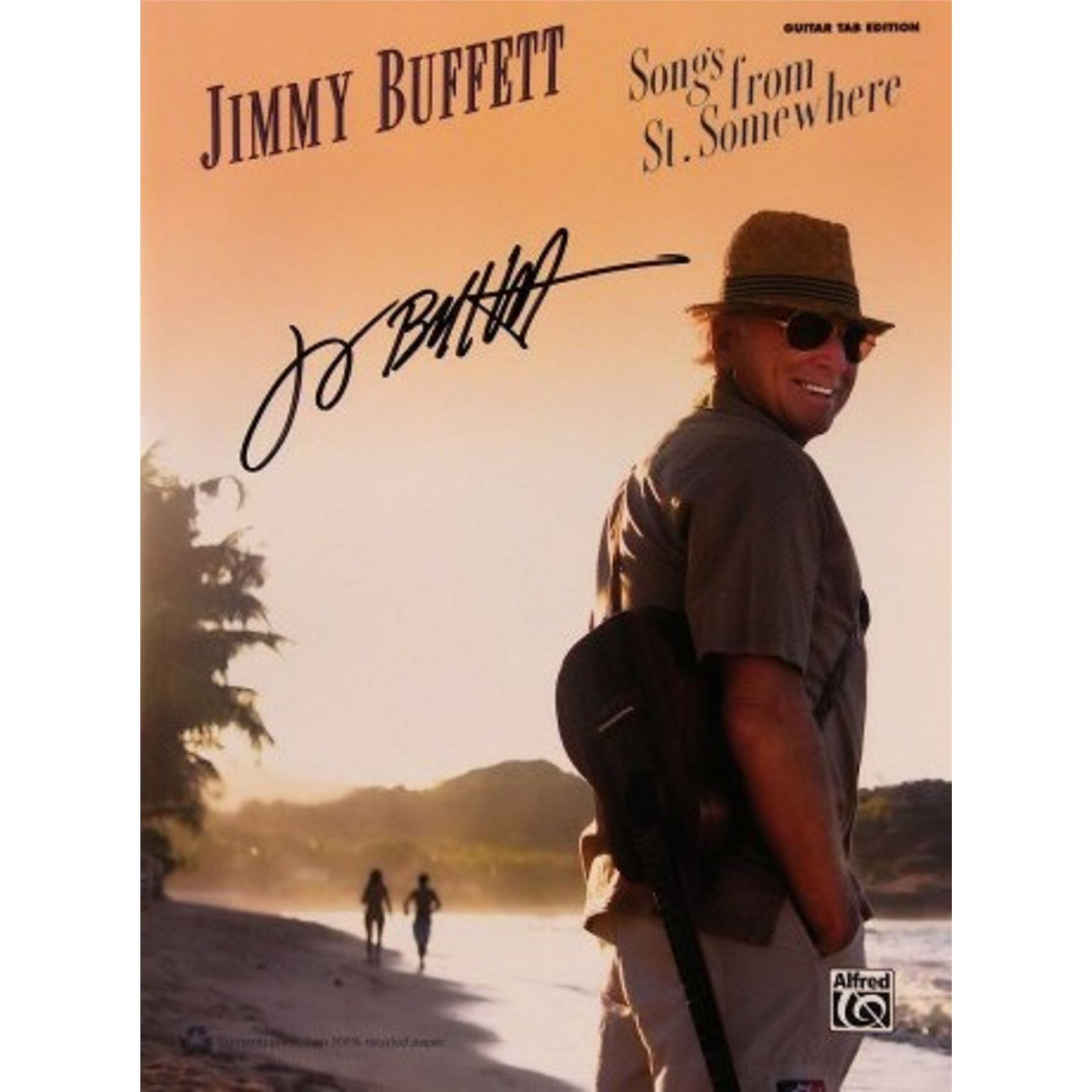 Jimmy Buffett signed music book