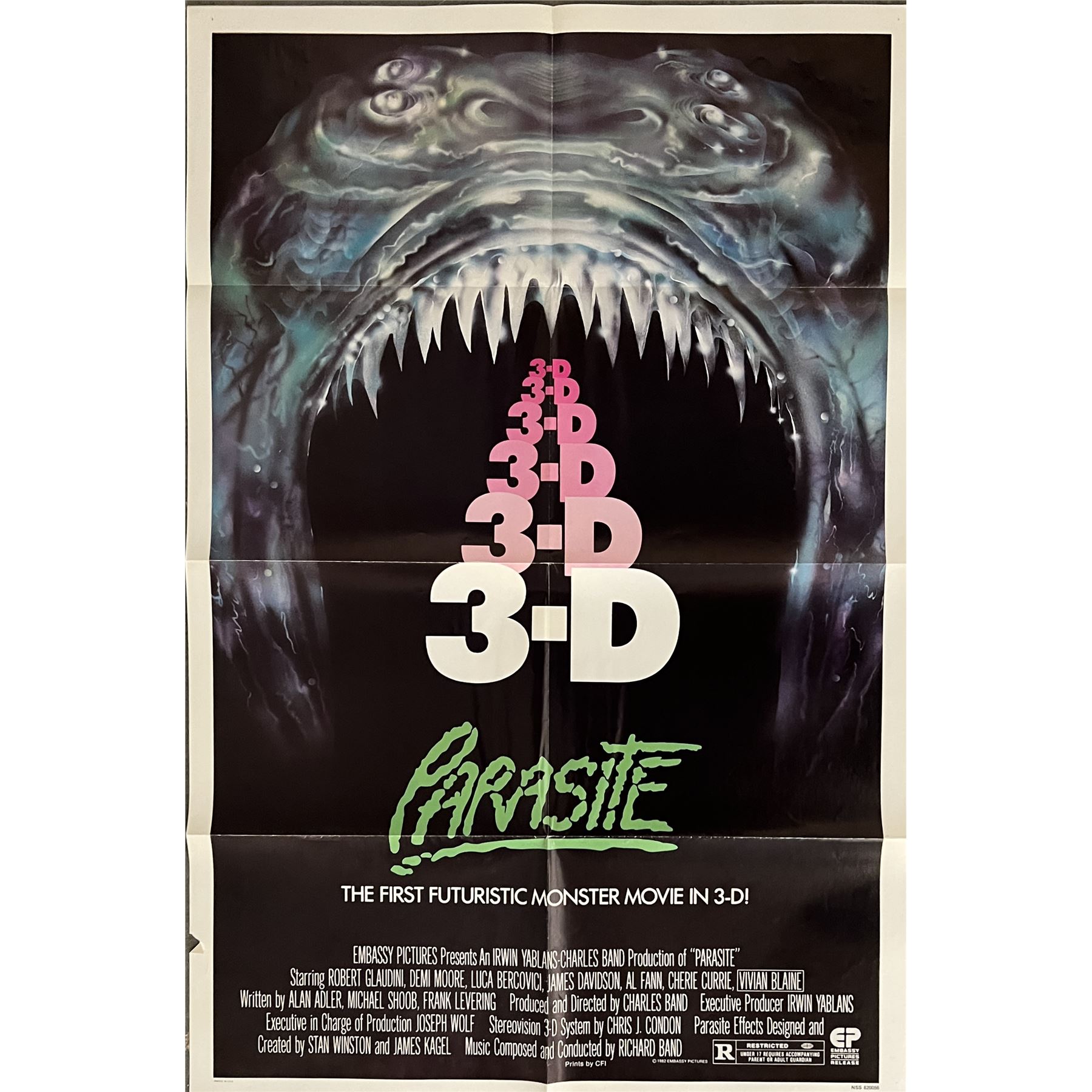 Parasite original 1982 movie poster