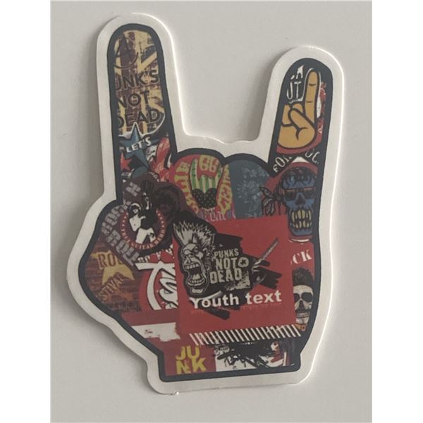 Punk Rock hand sticker