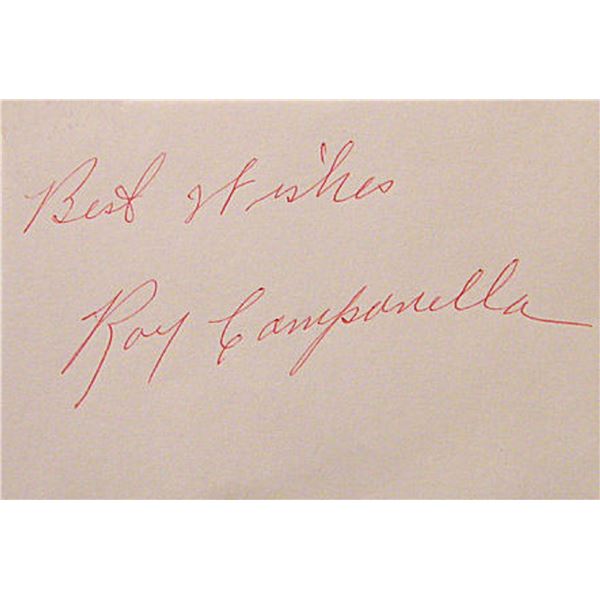 MLB Roy Campanella signature slip