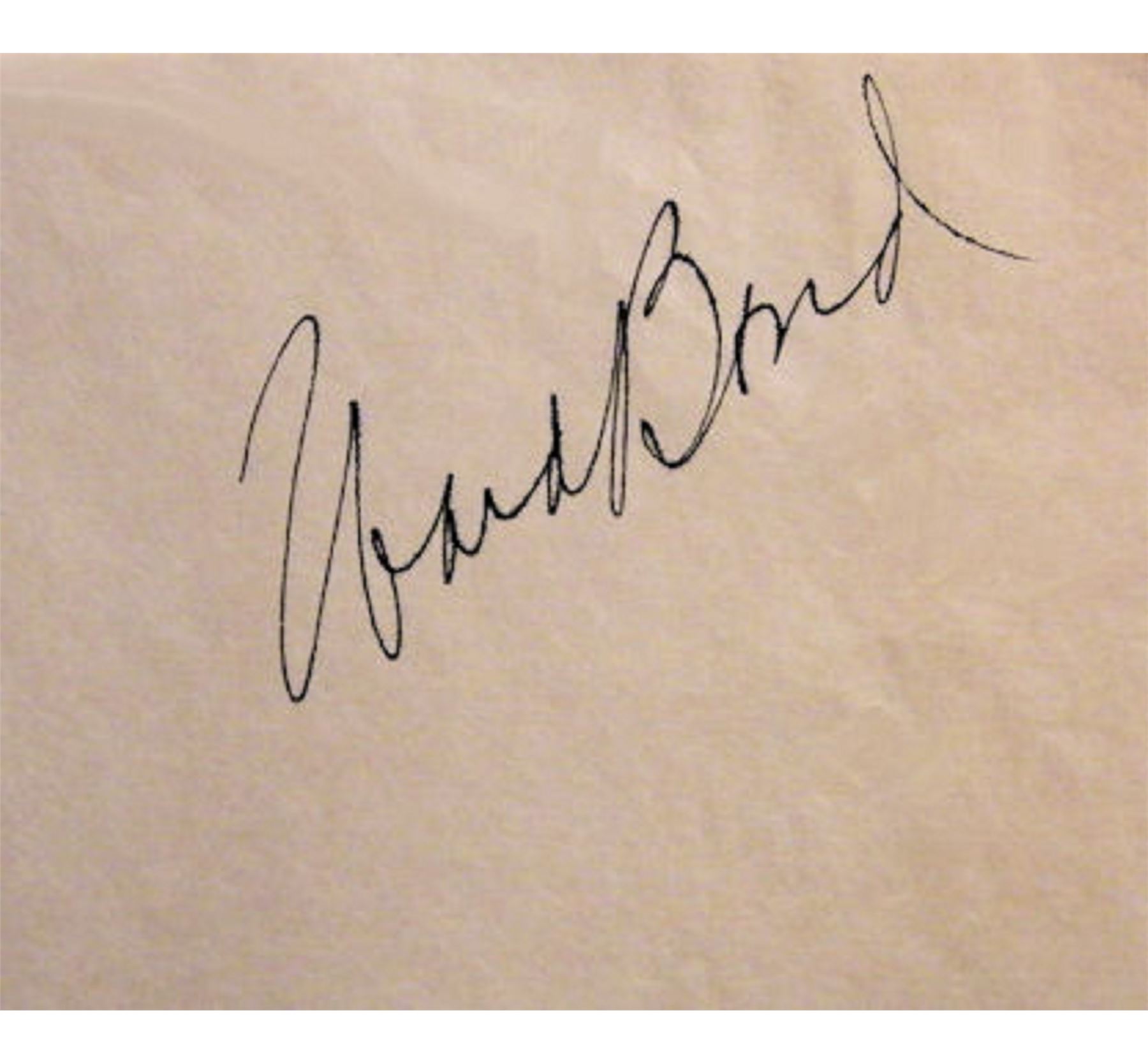 Wagon Train Ward Bond signature slip