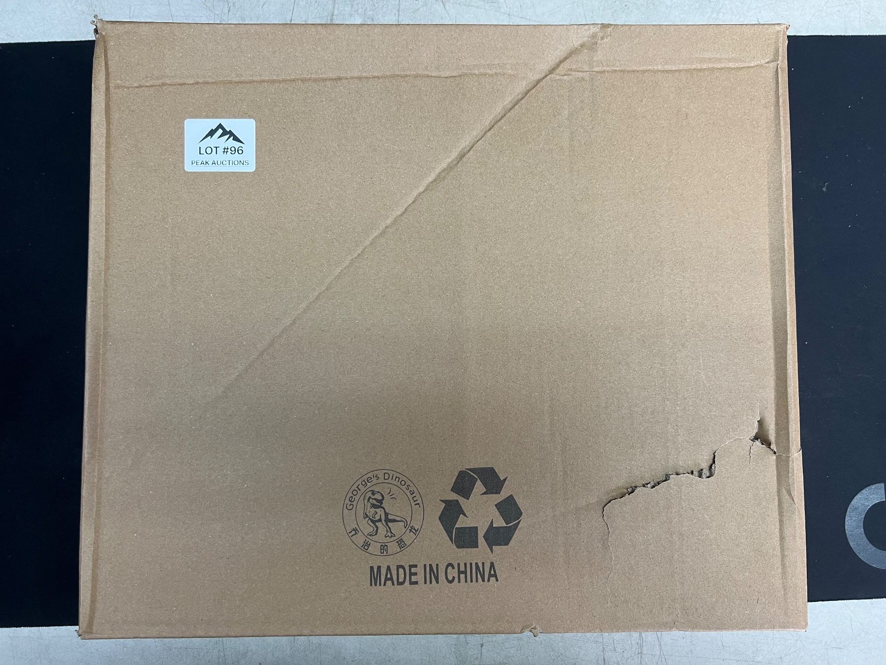 Lot of 1 Grey Georges Dinosaur Queen Plush Throw - 90x90"