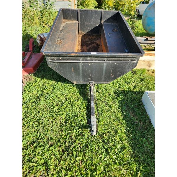 pull behind atv dump trailer