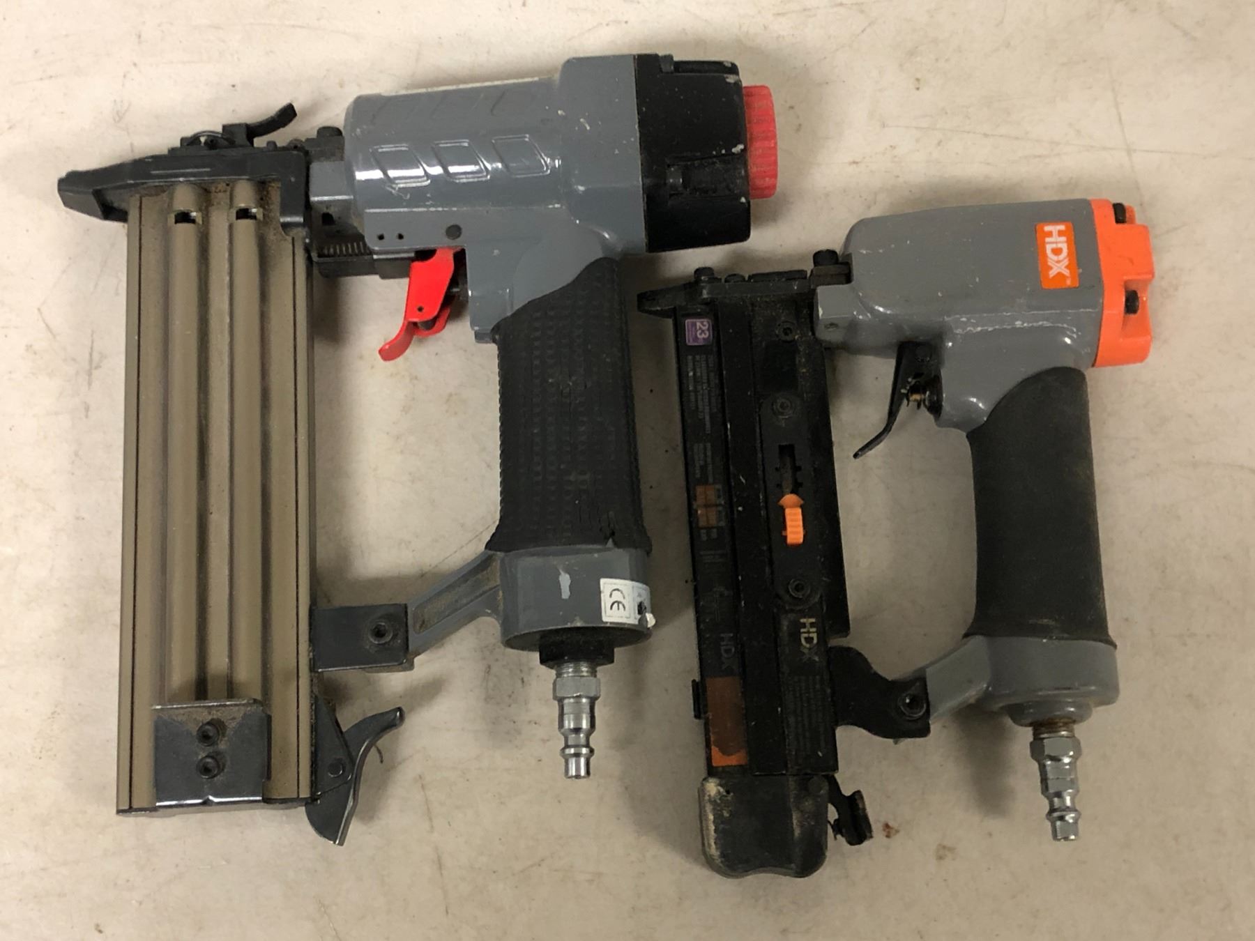 Group of 2 nail guns - includes HDX micro pin nailer - model HDX123 ...