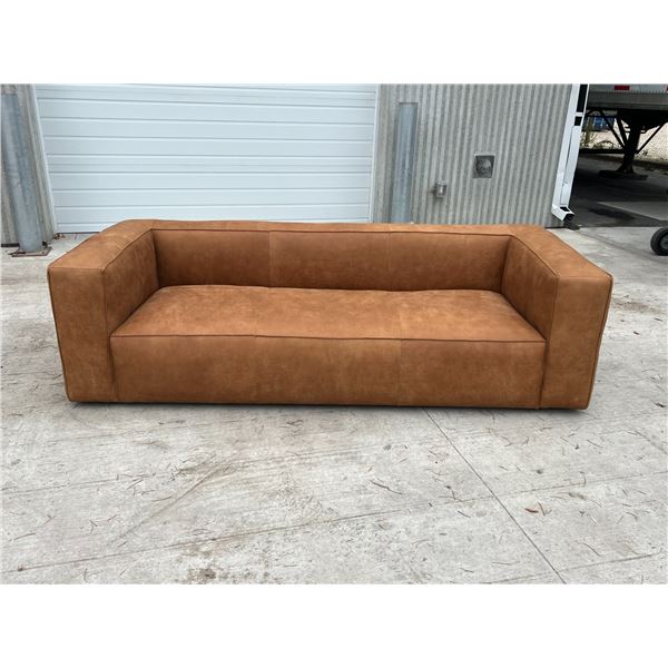 Article Cigar Rawhide Tan Sofa - Looks New with Tags / Box