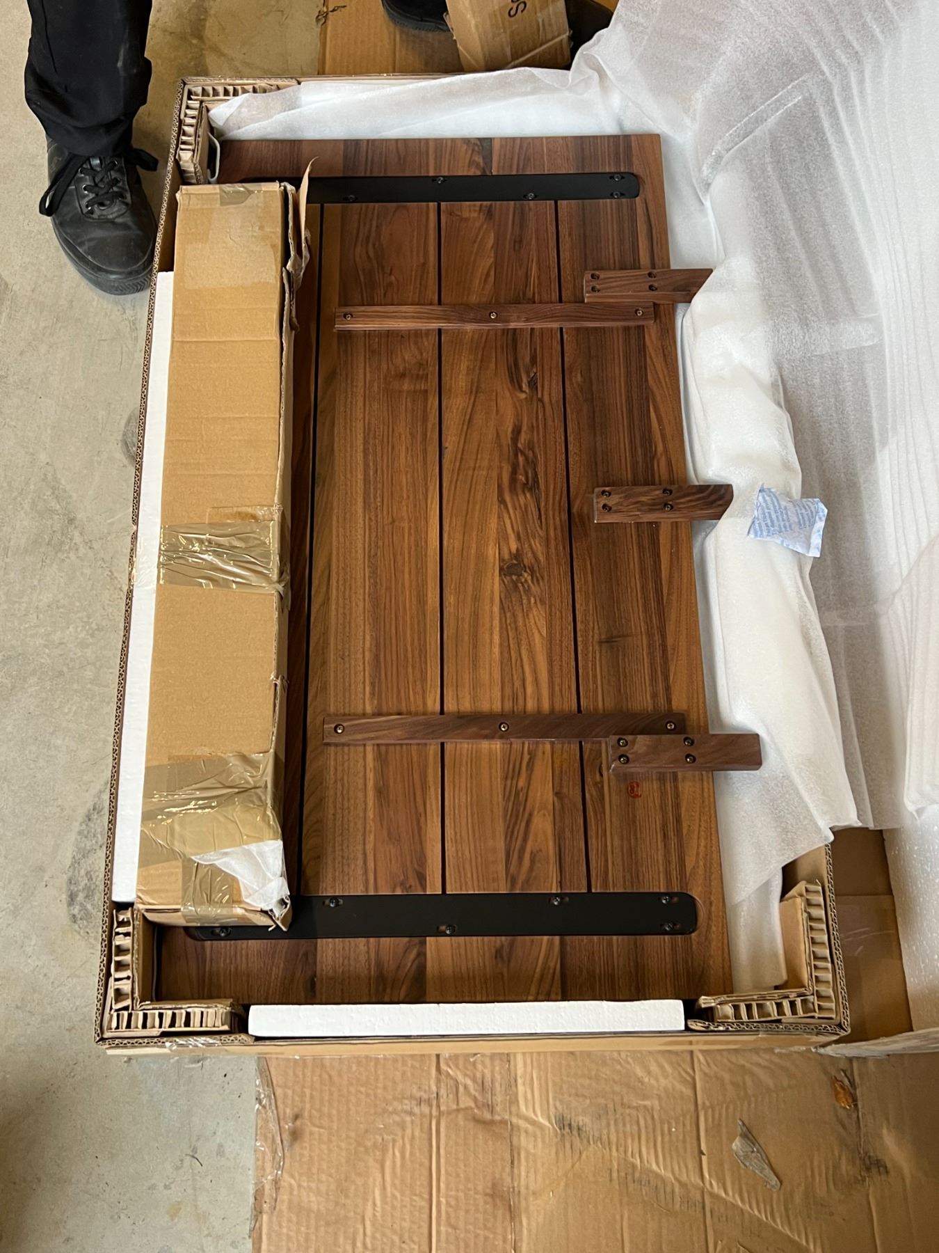 Article Seno Walnut Extendable Dining Table - some use/wear see photos