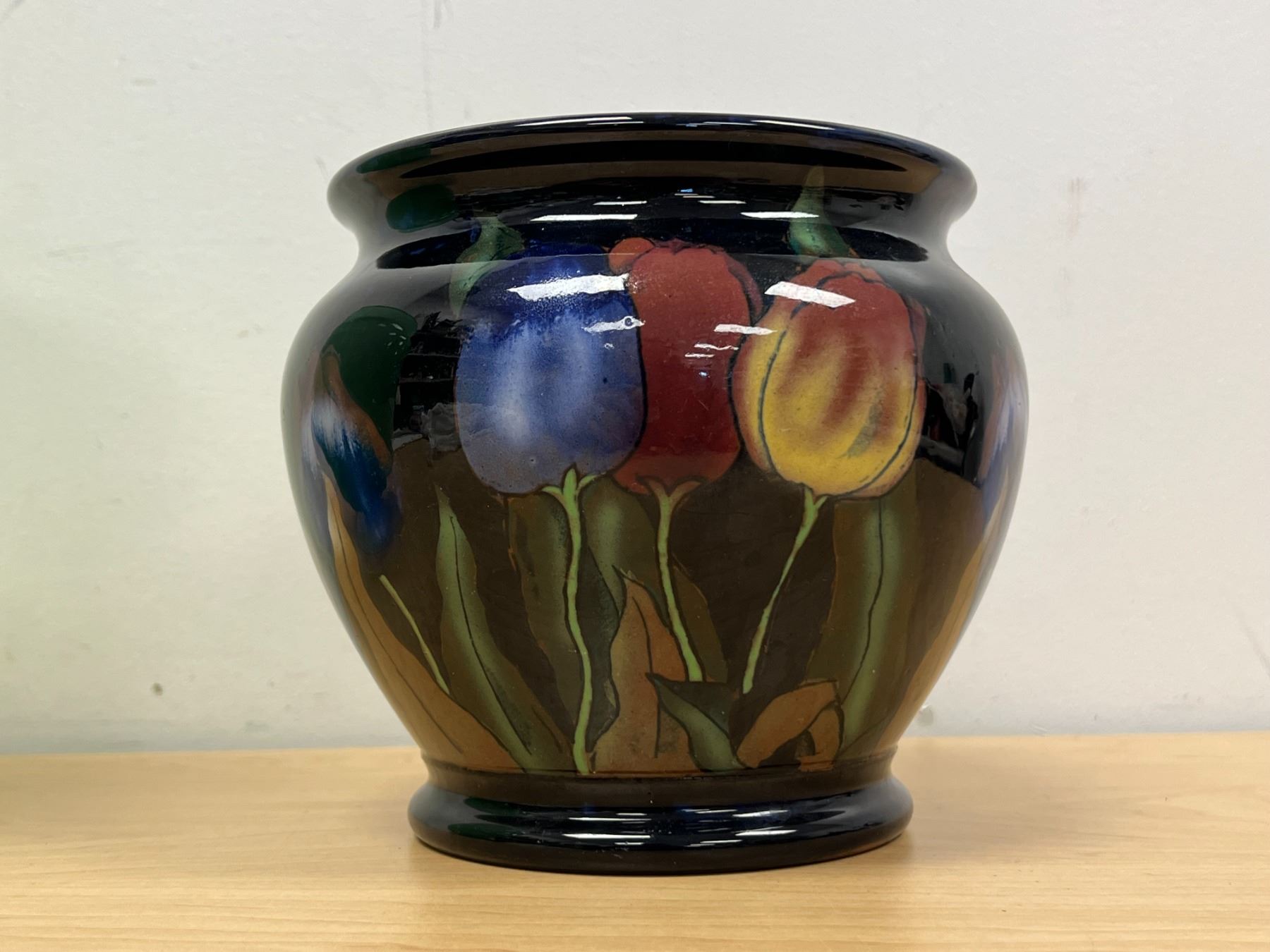 Vintage Royal Stanley Ware England Jacobean Style Vase / Planter ...