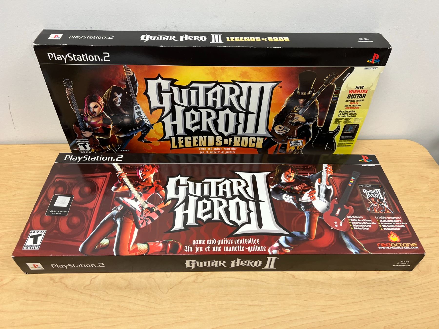 Playstation Guitar Hero II & III Guitars as pictured - see all photos ...