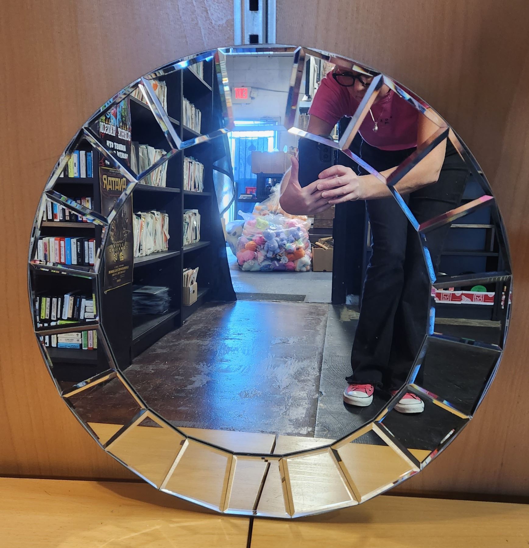 New Wall Mirror - Round Fluted Border (2 ft. diameter)