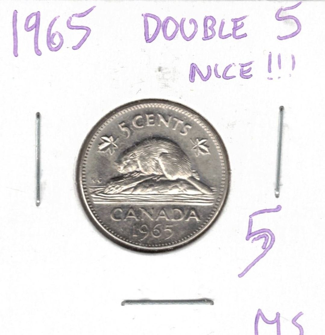 5 cents 1965 - Double 5