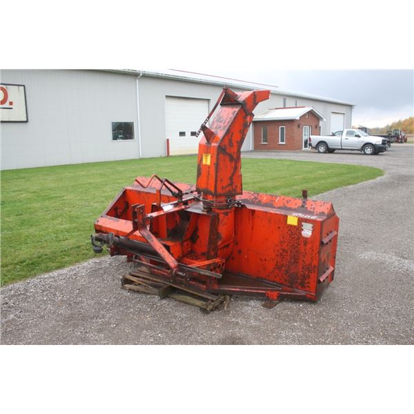Inland 102" double auger snowblower, manual chute