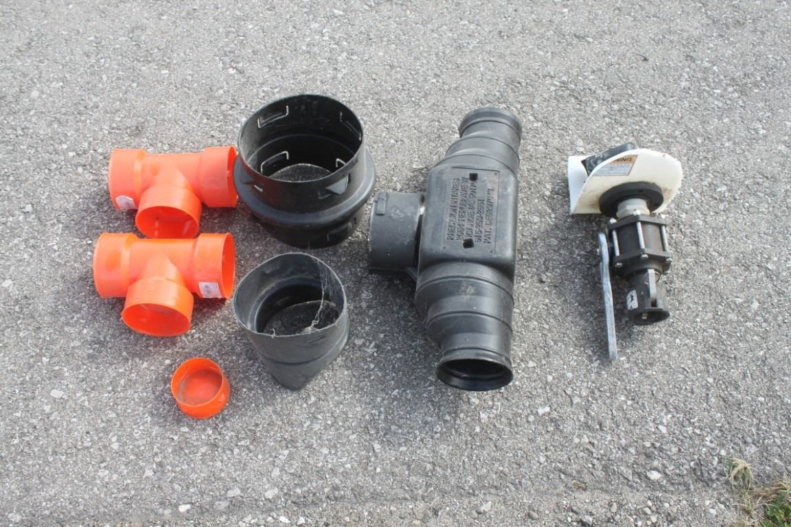 selection of field tile fittings