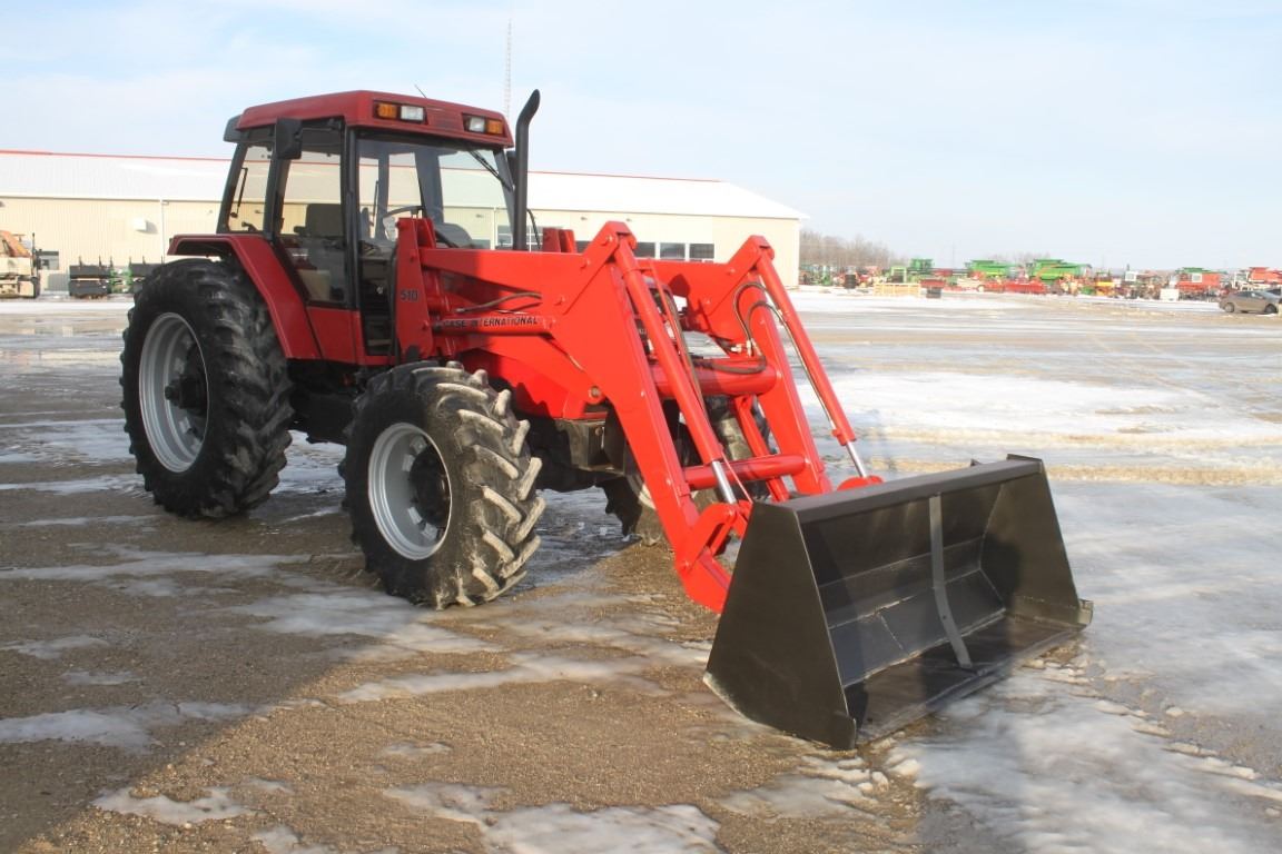 Case/Int 5130 4wd tractor, cab, air, 18.4-38, 2 remotes, 510 loader ...