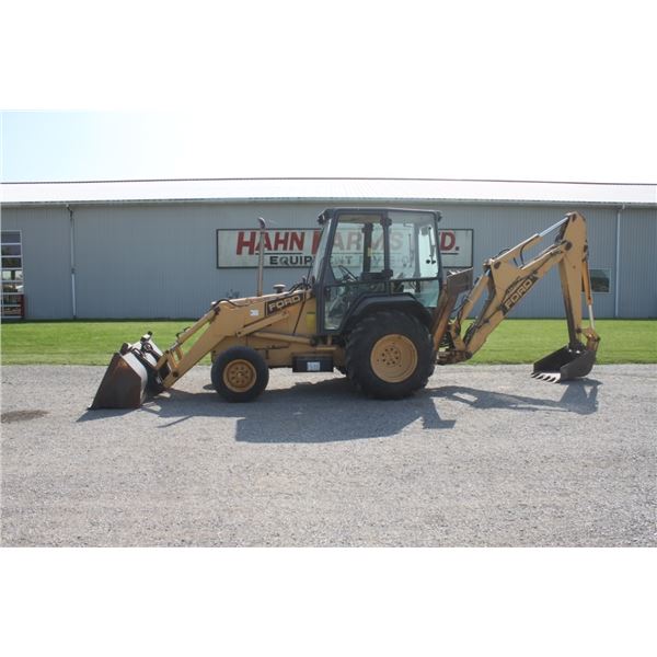 Ford 455C 2wd backhoe, cab, 16.9-24, 7492 hours